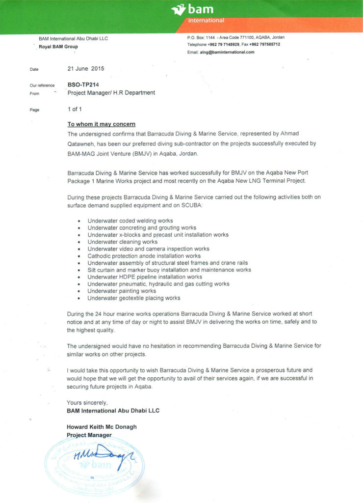 BMJV ANP Reference – Abu Aisha For Iron Services